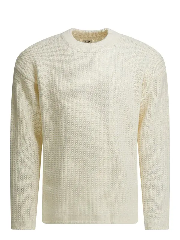 C.P. COMPANY Crewneck Knitwear - White
