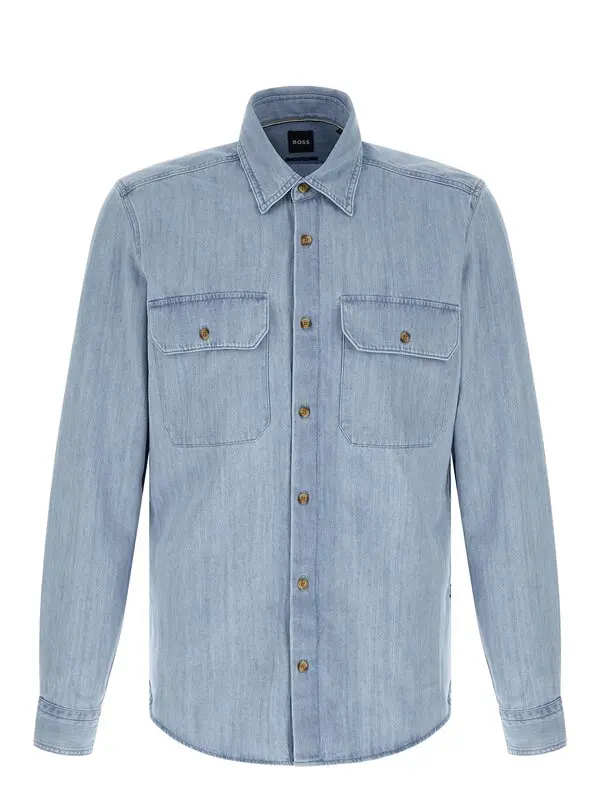 Hugo Boss H Liam' Shirt - Light Blue