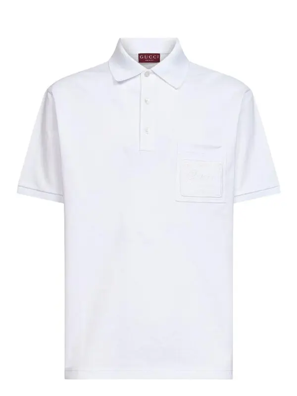 Gucci Cotton Polo Shirt - White