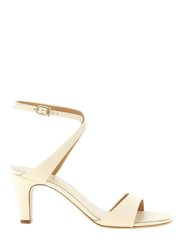 FERRAGAMO Teresy Leather Sandals - Beige
