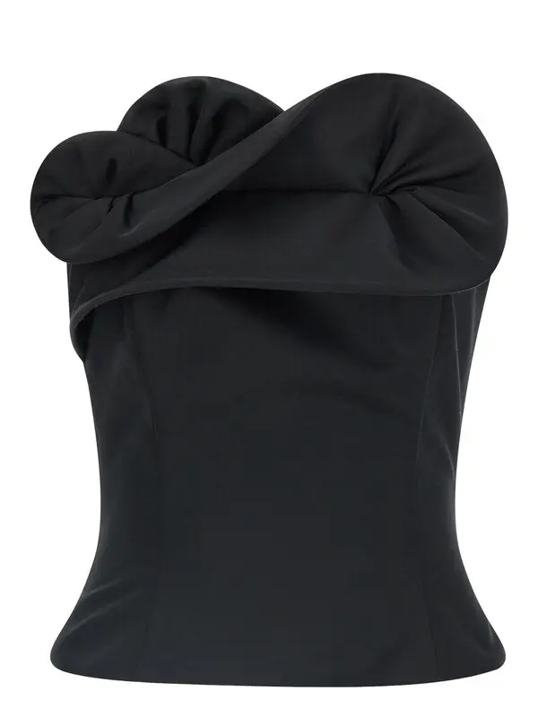 Magda Butrym 01' Corset Top - Black