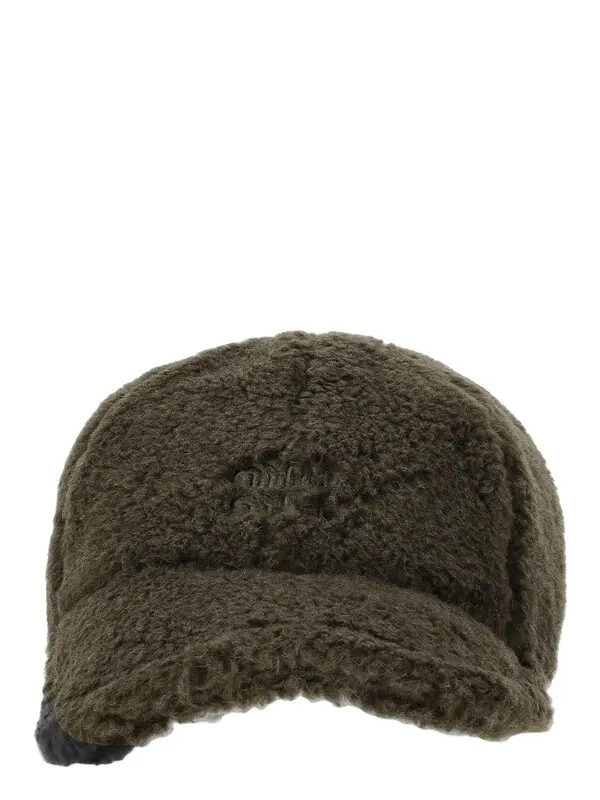 Miu Miu Pile Hat With Ribbon - Tundra+tabacco