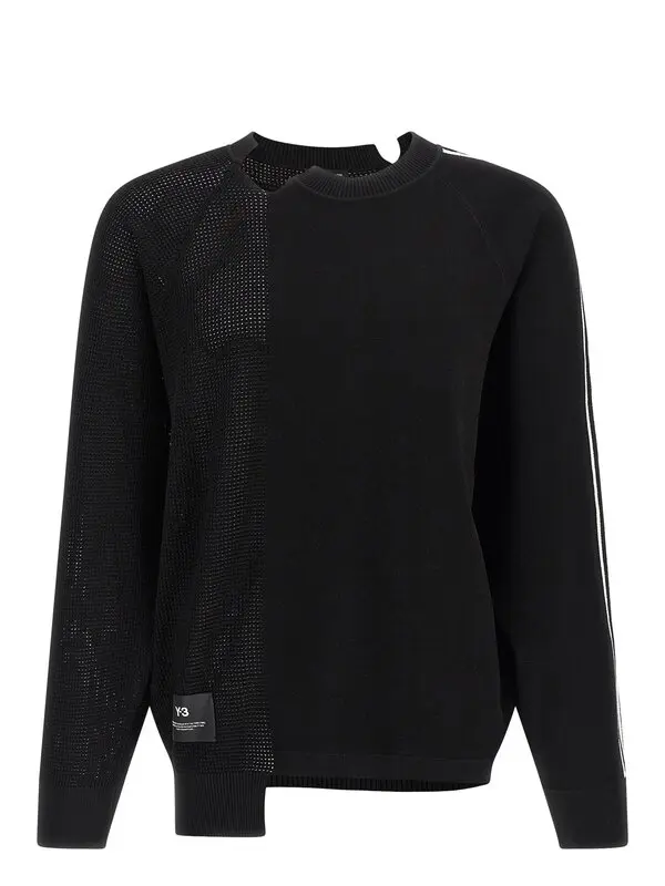 Y3 Gfx' Cotton Sweater - Black