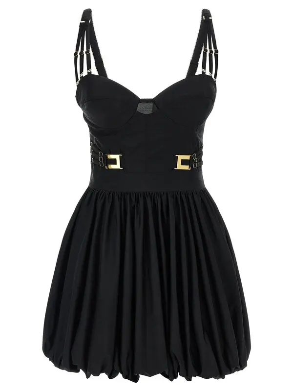 Elisabetta Franchi Mini Corset Dress - Black