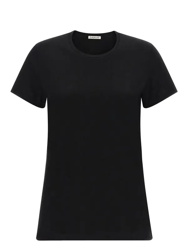 Moncler Logo Patch T-shirt - Black