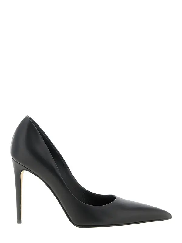 Alexander McQueen Leather Pointed Toe Pumps - Black