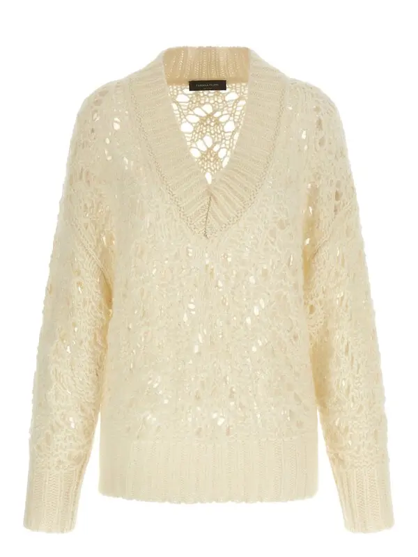 Fabiana Filippi Mohair Blend Sweater - Beige