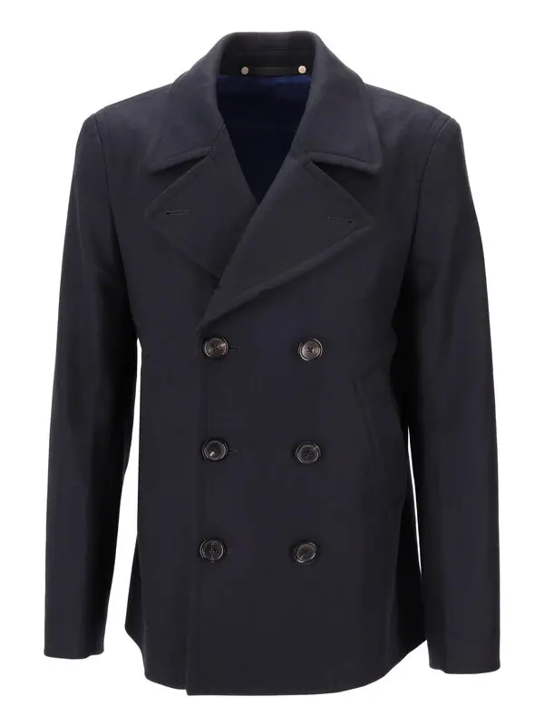 Paul Smith Tailored Wool-blend Coat - Very Dark Navy