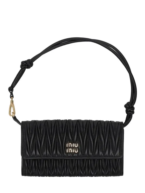 Miu Miu Matelasse Minuteria - Nero