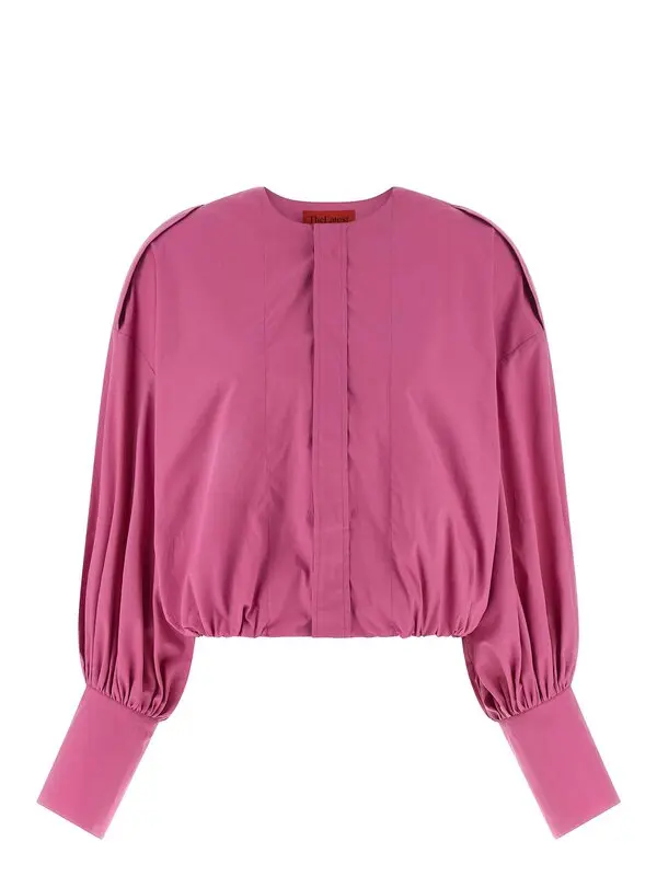 THELATEST Cotton Poplin Diana Blouse - Fuchsia