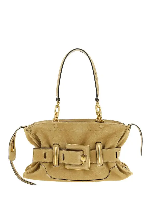 Balmain Anthem Shoulder Bag - Beige