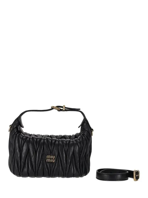 Miu Miu Matelassé Shoulder Bag - Nero