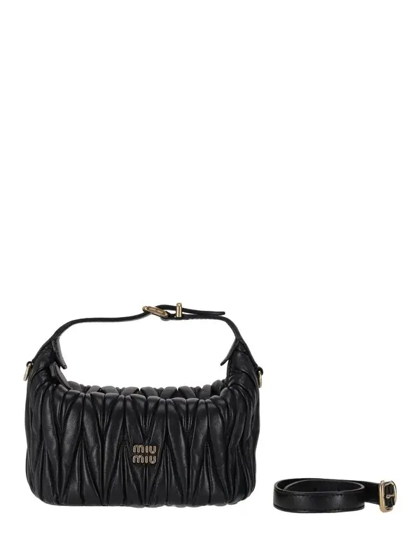 Miu Miu Matelassé Shoulder Bag - Nero