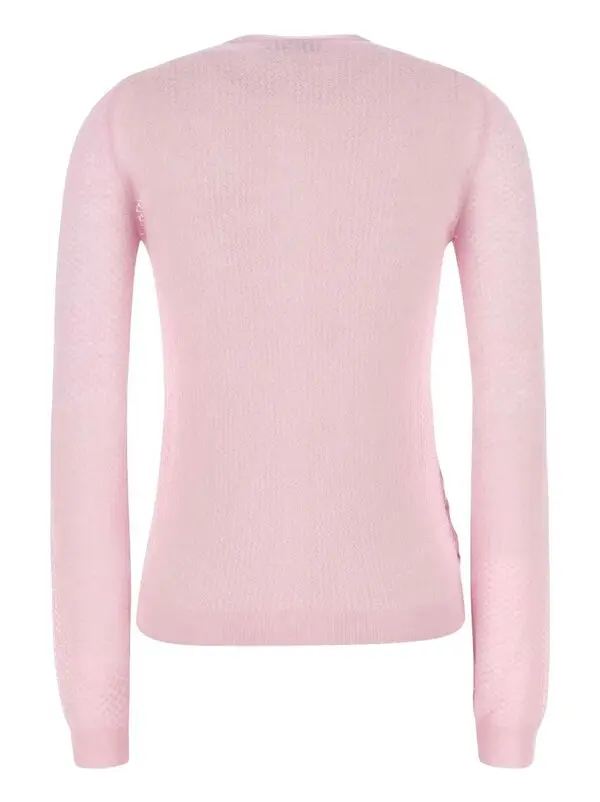 Miu Miu Cashmere Knit Top - Alabastro