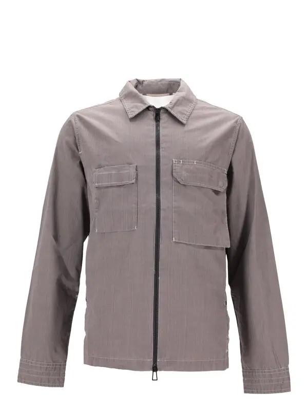 Paul Smith Zipped Front Overshirt - Slate