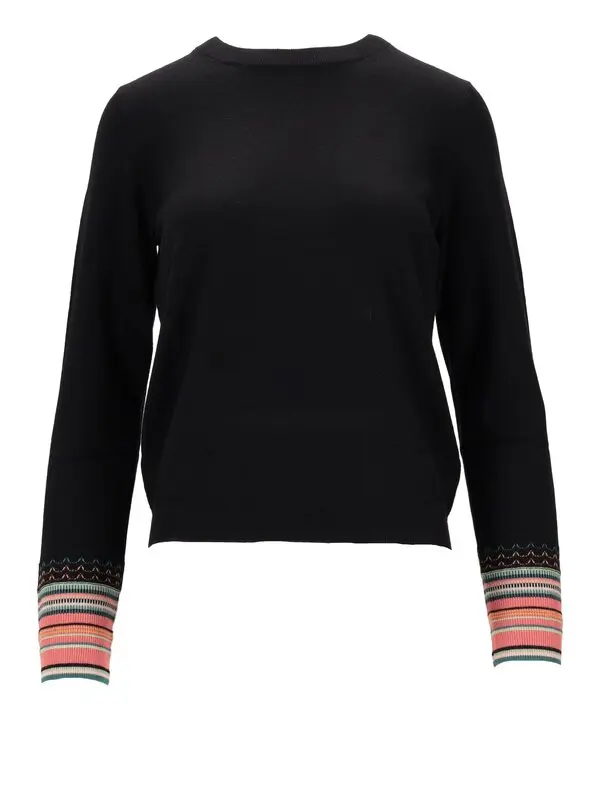 Paul Smith Knitted Crew Neck Sweater - Black