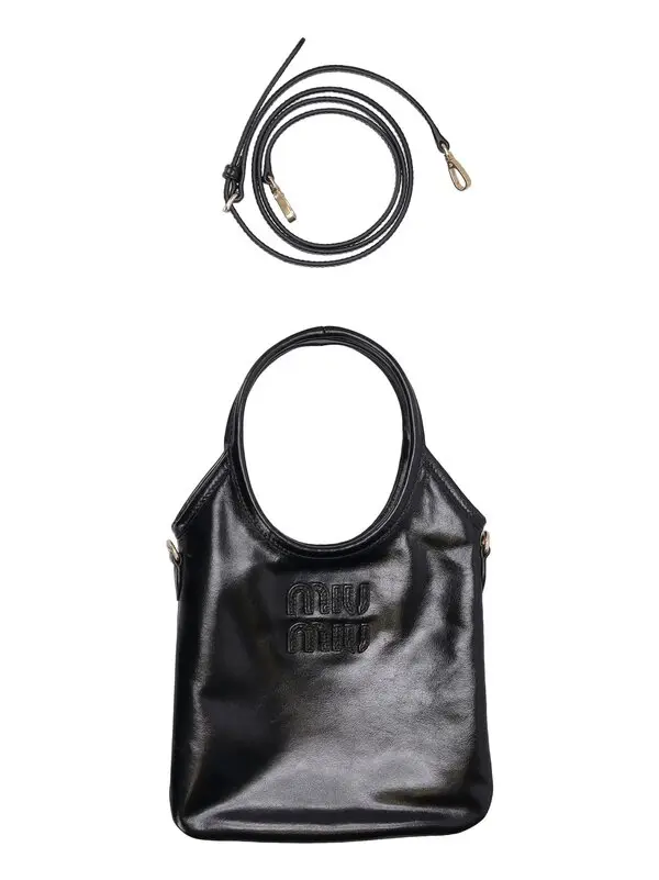 Miu Miu Borse Softy Shine - Nero