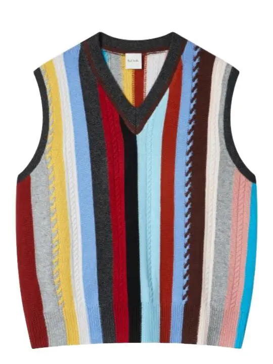 Paul Smith Knitted Tank Top - Multi Coloured