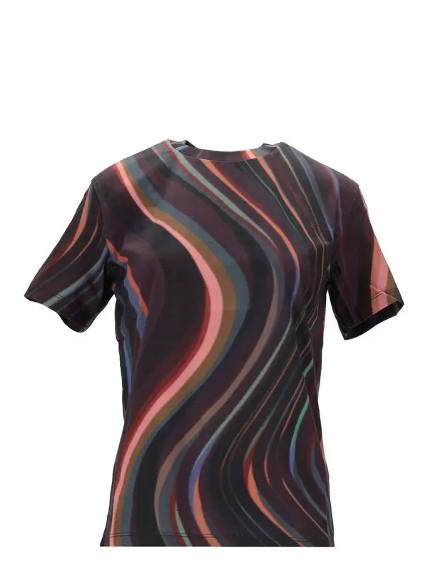 Paul Smith Printed T-shirt - Burgundy/ Borde