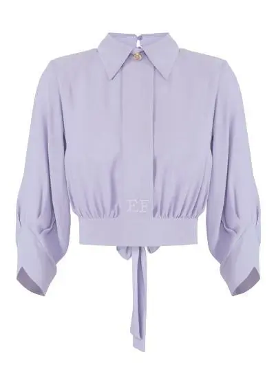 Elisabetta Franchi Georgette Shirt - Lilac