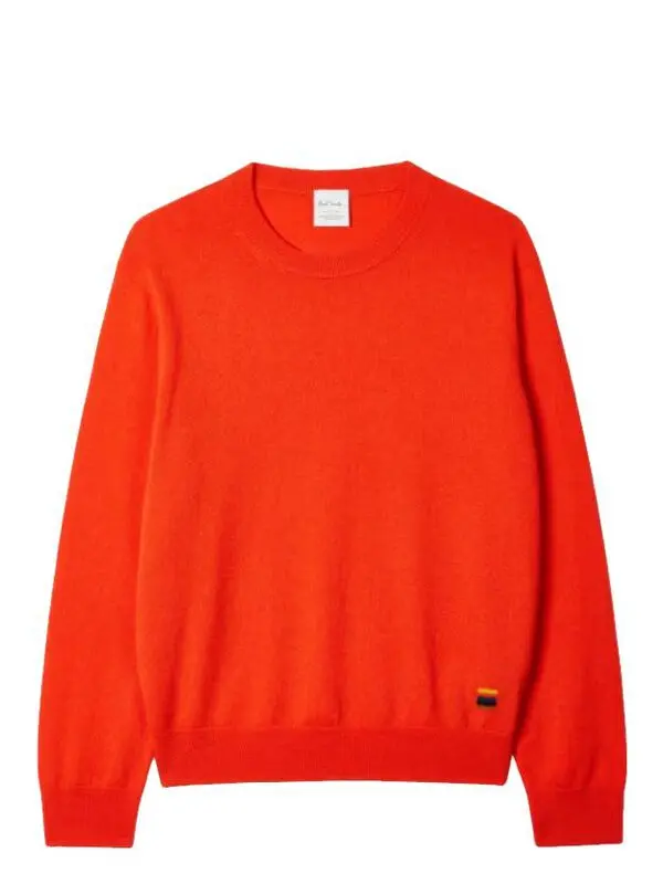 Paul Smith Knitted Crew Neck Sweater - Red