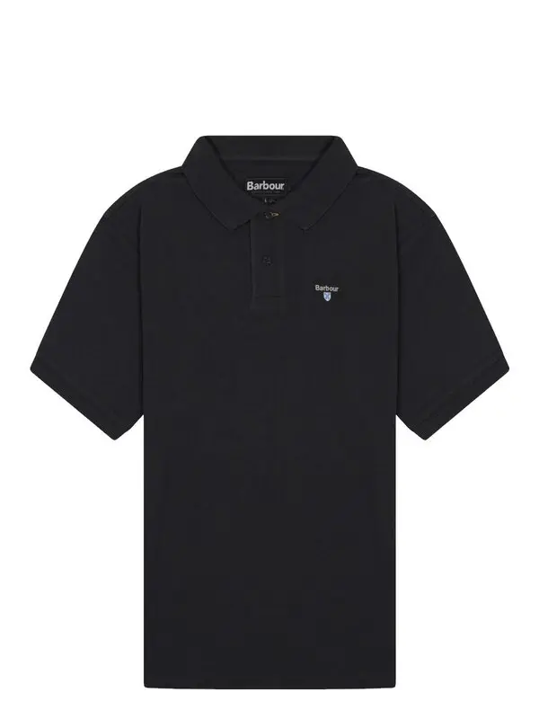 Barbour Polo With Logo - Black