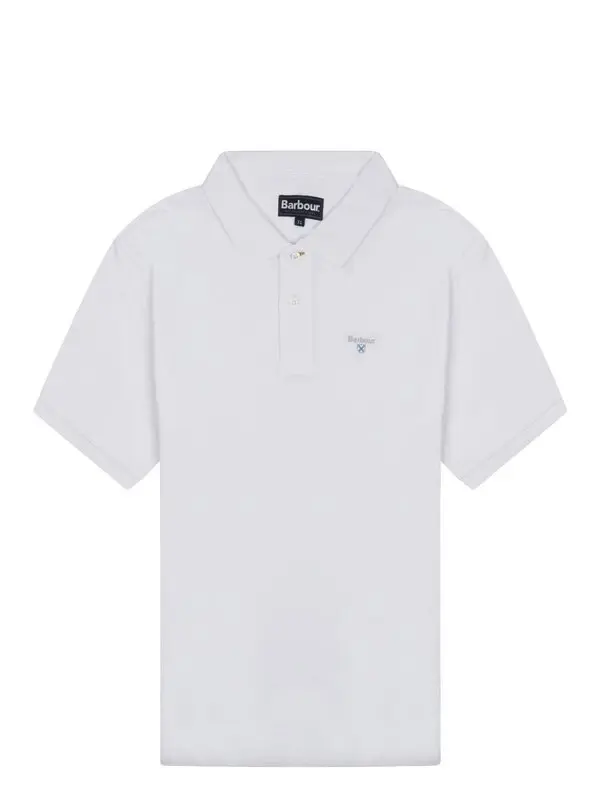 Barbour Polo With Logo - White