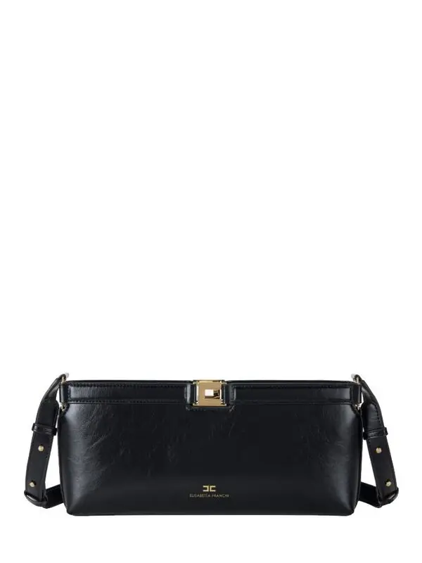 Elisabetta Franchi Naplak-effect Bag - Black