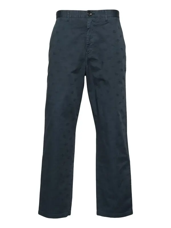 Paul Smith Monogram Jacquard Trousers - Inky Blue