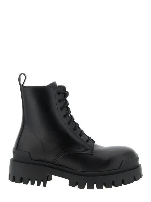 Balenciaga Strike Ankle Boots - Black