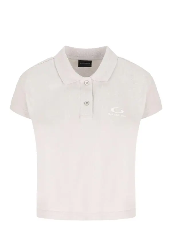 Balenciaga Cotton Polo Shirt - White