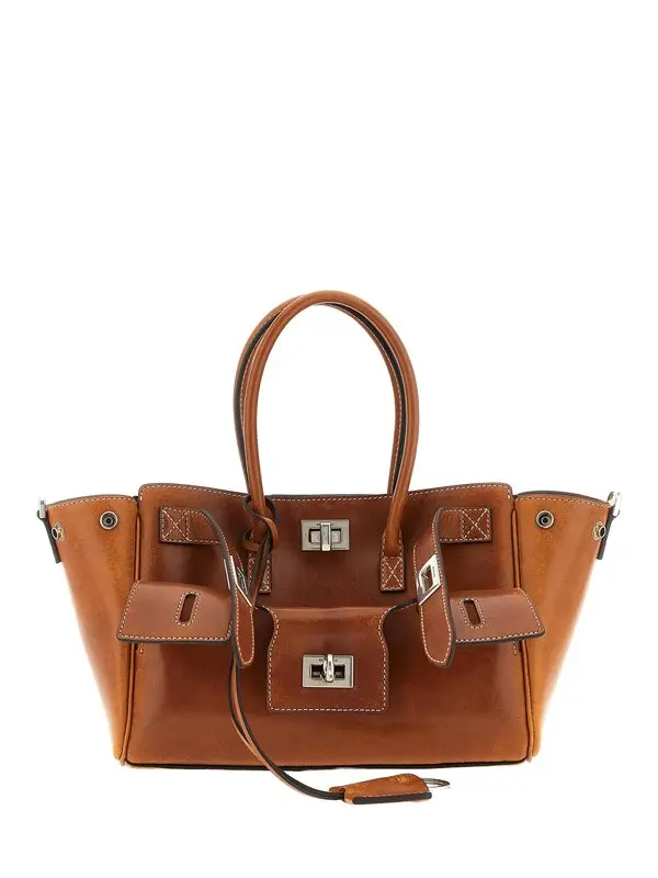 Balenciaga Bel Air Mini Handbag - Brown