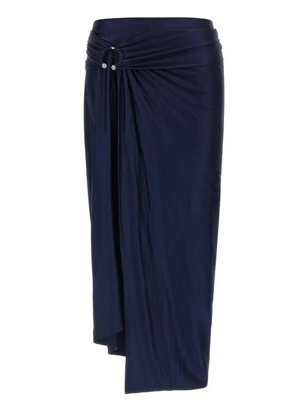 Rabanne Piercing Midi Skirt - Blue
