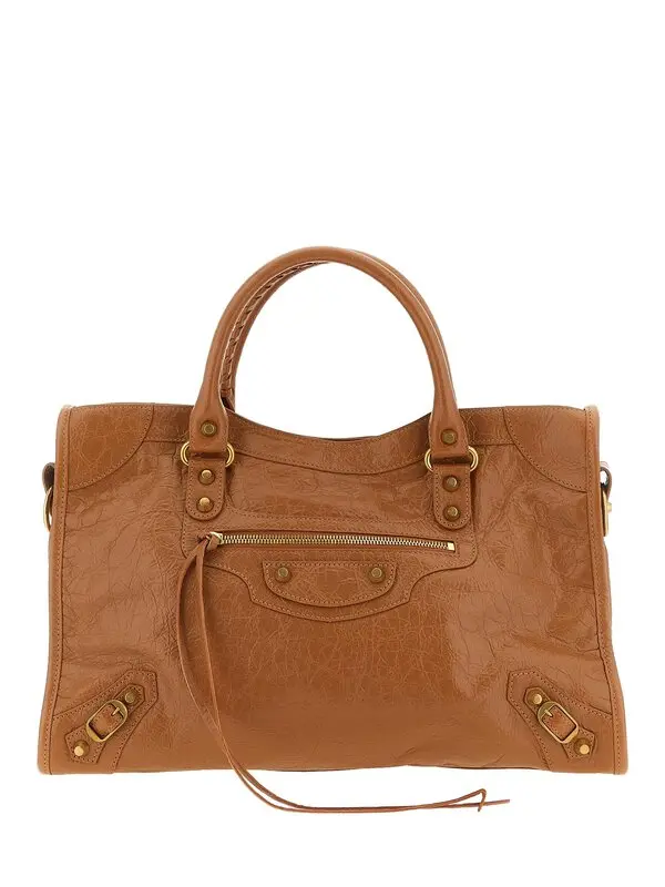 Balenciaga Le City M Handbag - Brown
