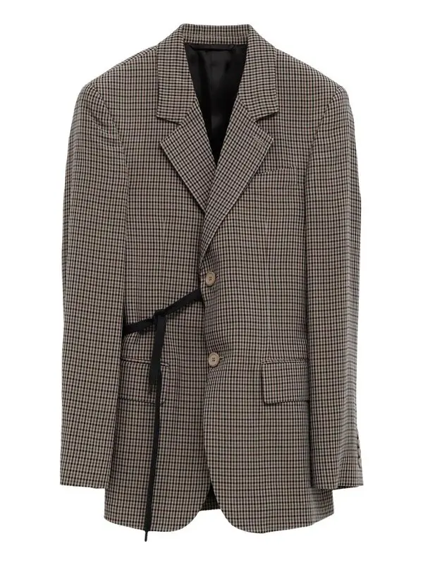 Balenciaga Wrapped Tailored Jacket - Kaki