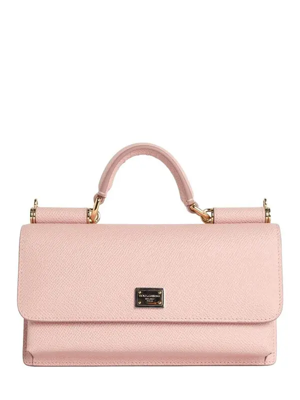 Dolce & Gabbana Calf Leather Dauphine Mini Bag - Pink