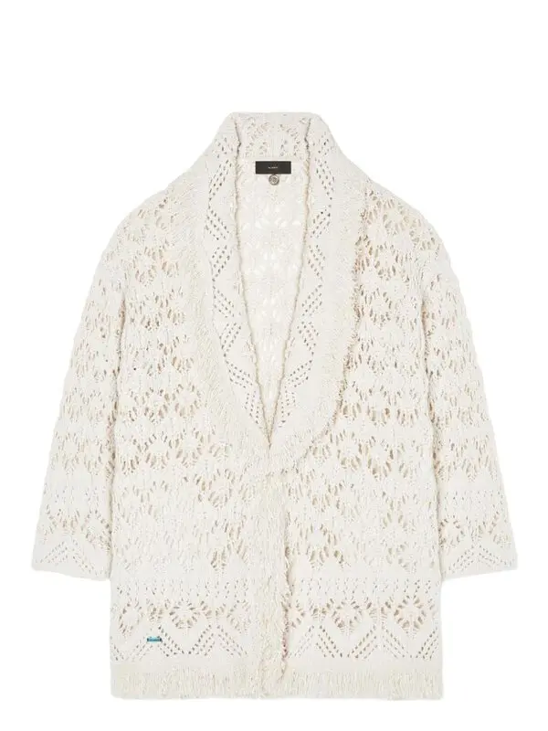Alanui Lagoon Romance Cotton Cardigan - Cream