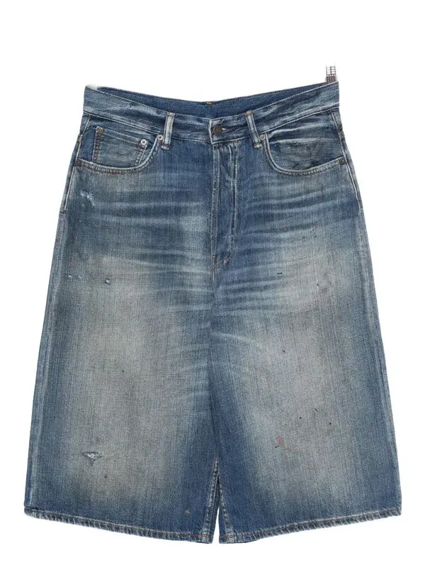 Acne Studios Denim Cotton Shorts - Blue