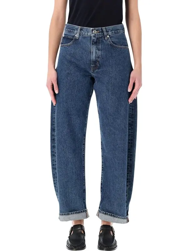 FRAME Bubble Barrel Leg Jeans - Lavish Blue