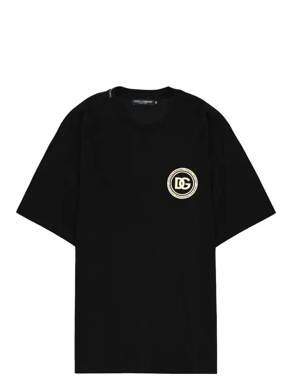 Dolce & Gabbana T Shirt With Logo - Black
