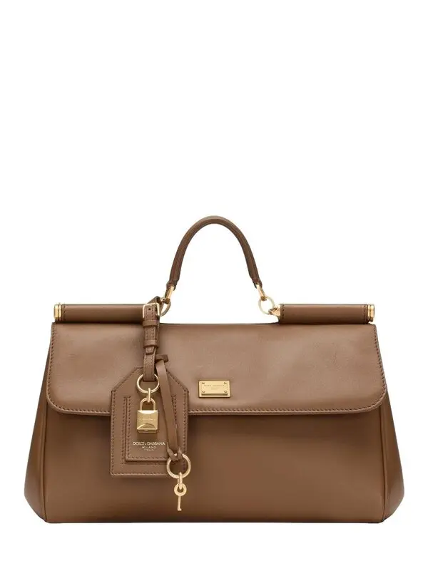 Dolce & Gabbana My Sicily Leather Handbag - Brown