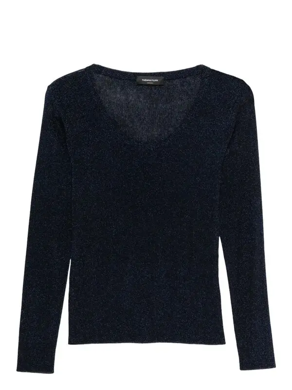 Fabiana Filippi Crewneck Top - Blue