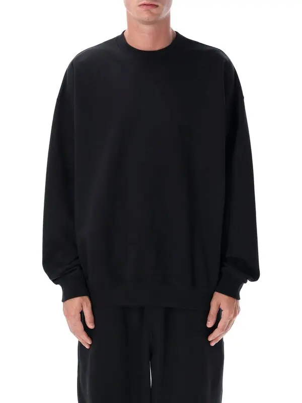 Y3 Brushed Terry Crew Sweatshirt - Black