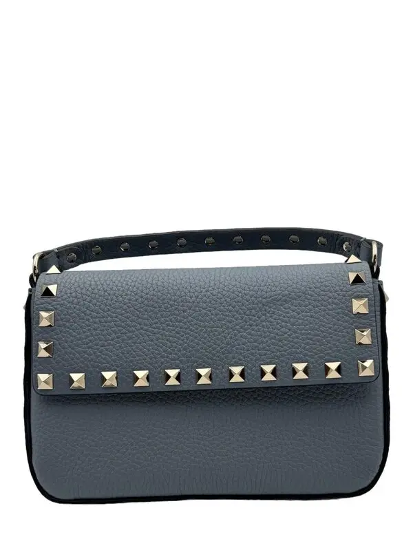 Valentino Garavani Rockstud Leather Mini Bag - Grey