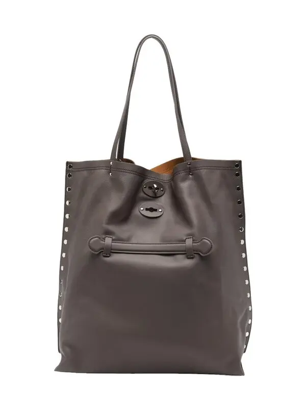 ZANELLATO A'spasso Saeta Medium Leather Handbag - Brown