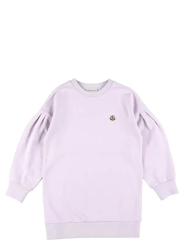 Moncler Girls' Cotton Jersey Dress - Lilac