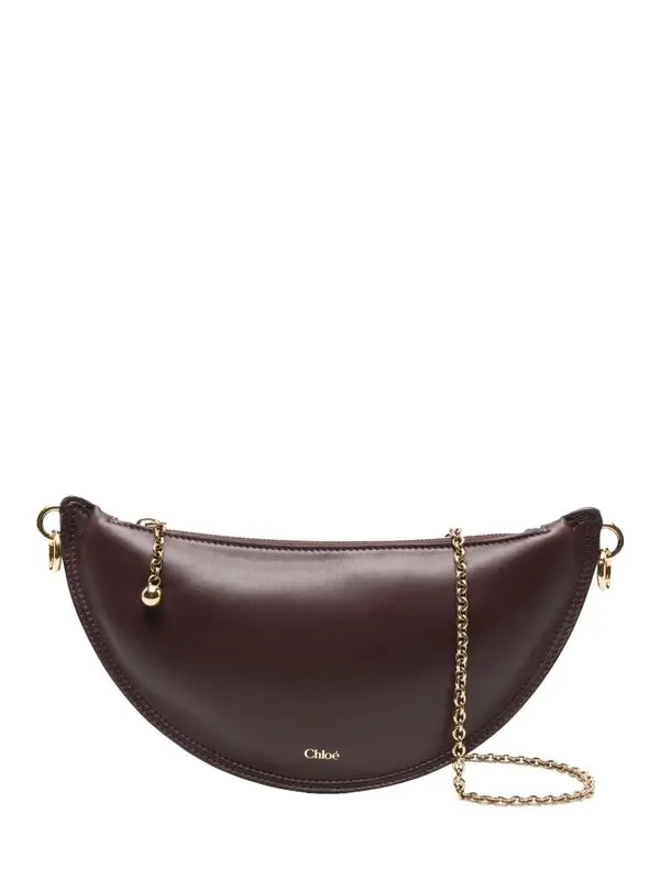 Chloé Icons Leather Crossbody Bag - Bordeaux