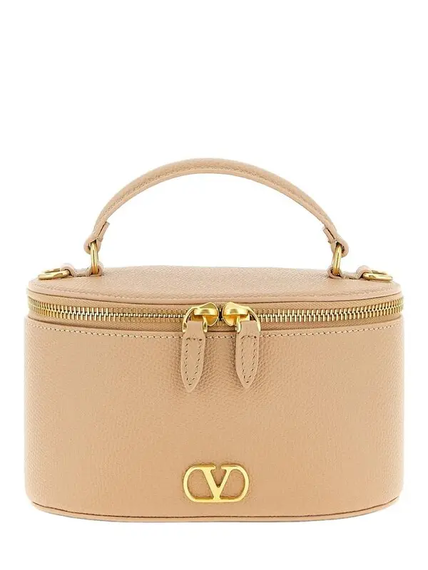 Valentino Garavani V Logo Signature Vanity Case - Pink
