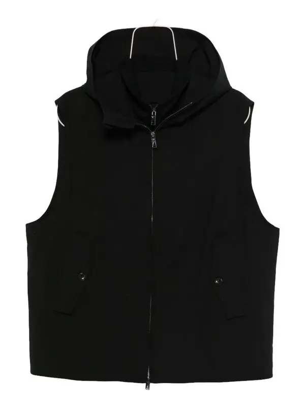 E.ARMANI EXCLUSIVE PRE Wool Vest - Black