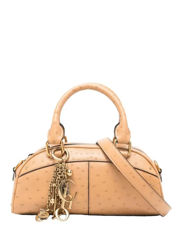 Chloé Bowling Leather Handbag - Beige